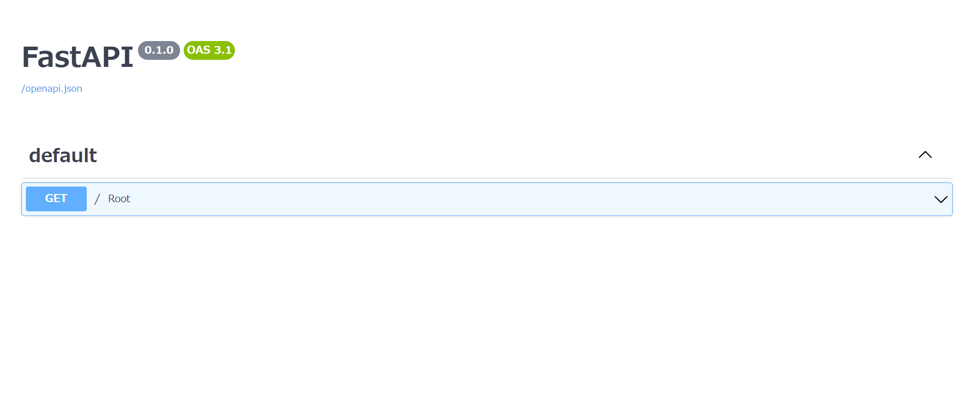 Chapter1 FastAPI はじめのステップ | docs